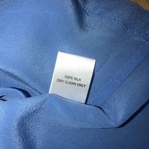 Tops | 10 Silk Royal Blue Box Tee | Poshmark